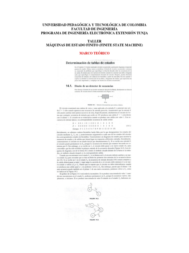 Taller FSM | PDF | Vhdl | Ingeniería