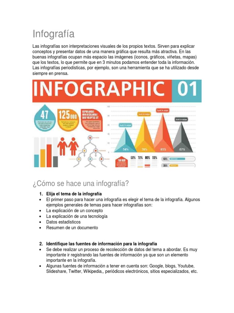 ¿Que Es Una Infografia? | PDF | Infografia | Información