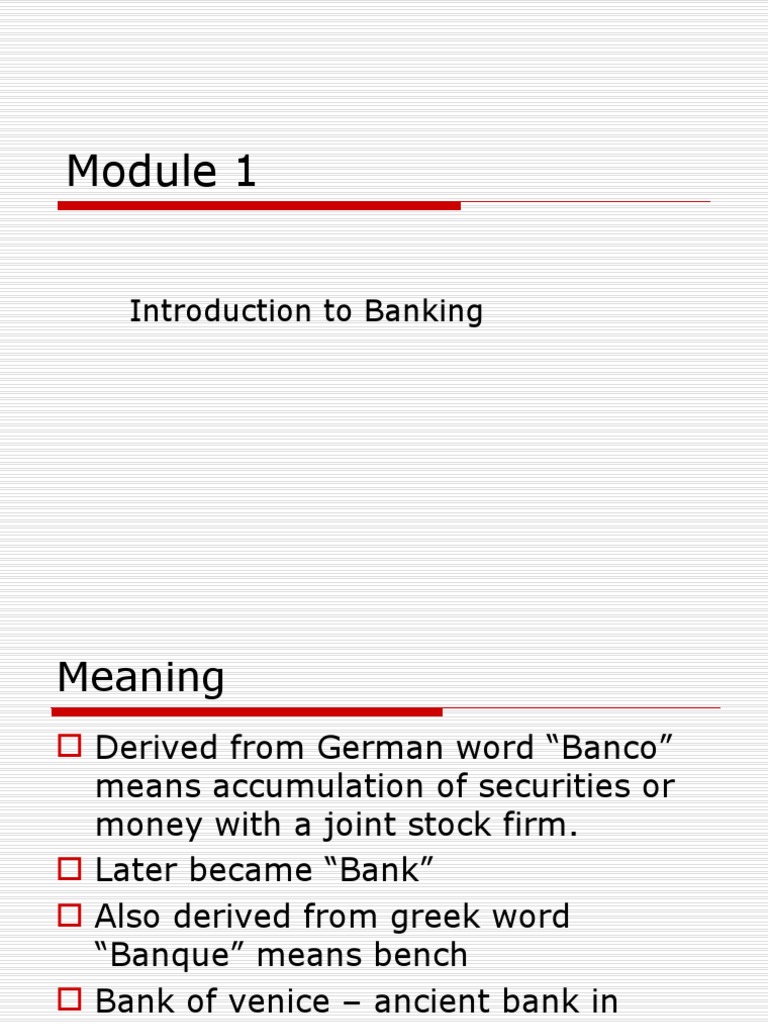 Banking Intro Pdf