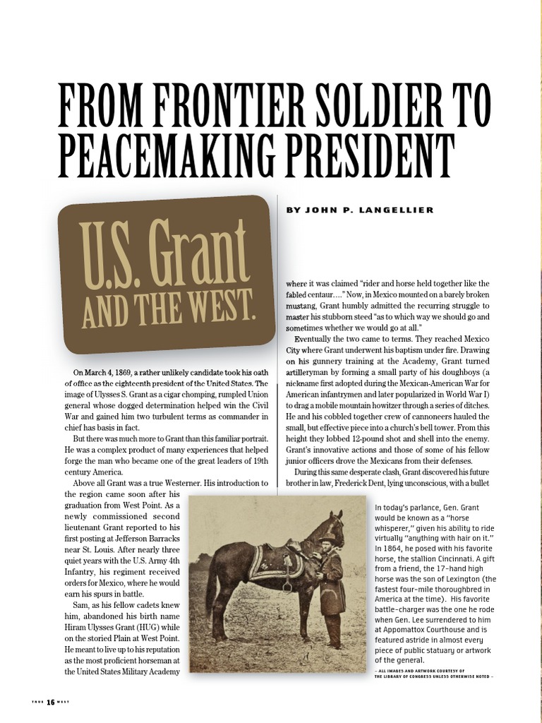 From Frontier Soldier to Peacemaker: Ulysses S. Grant's Formative Years ...