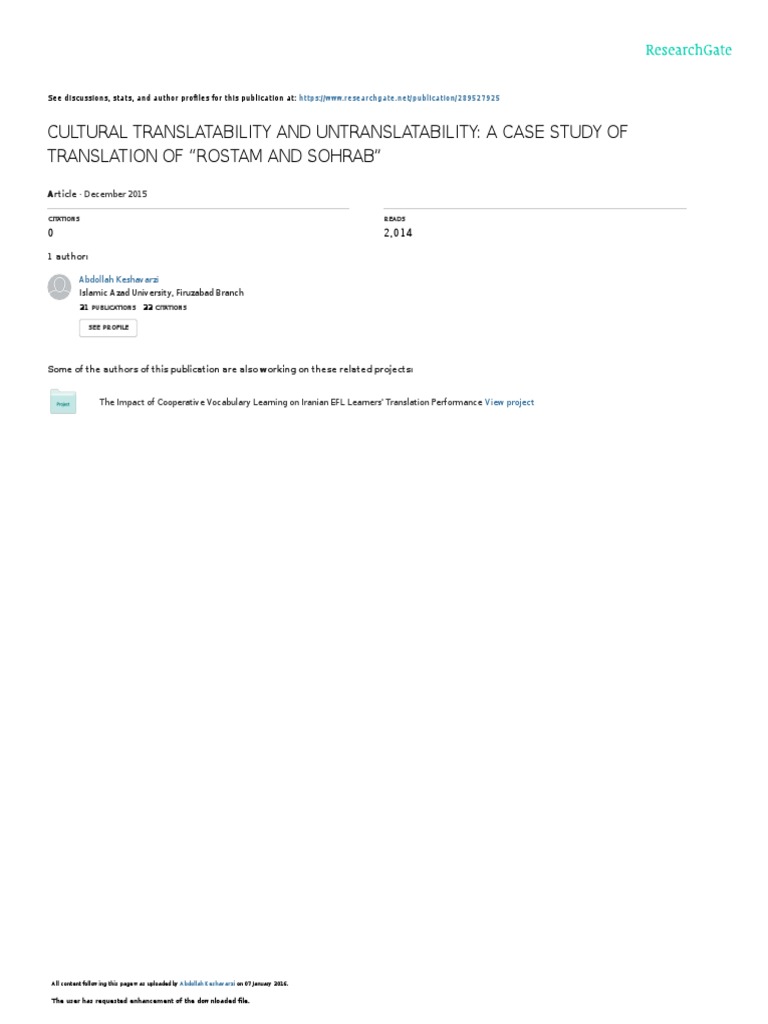 Culturaltransabilityandintransability | PDF | Translations | Linguistics