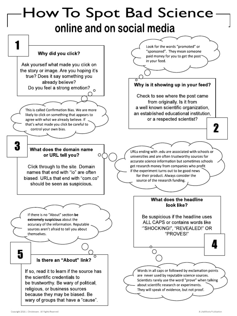 How To Spot Bad Science Online and On Social Media | PDF