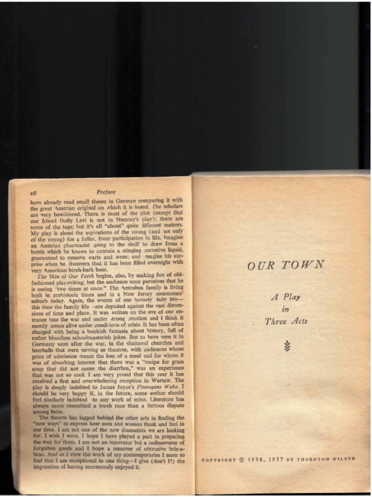 Wilder-Our Town | PDF