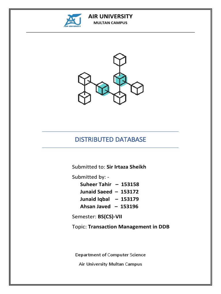 Transaction In Ddb Pdf Database Transaction Concurrency Computer Science