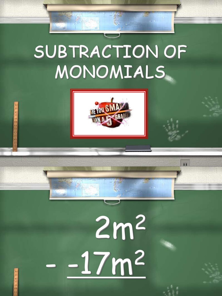 8.subtraction of Monomials | PDF