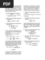 CE Module 12 - Highway and Transpo (Answer Key) | PDF | Traffic | Concrete