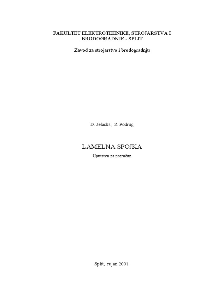 Lamelna Spojka | PDF