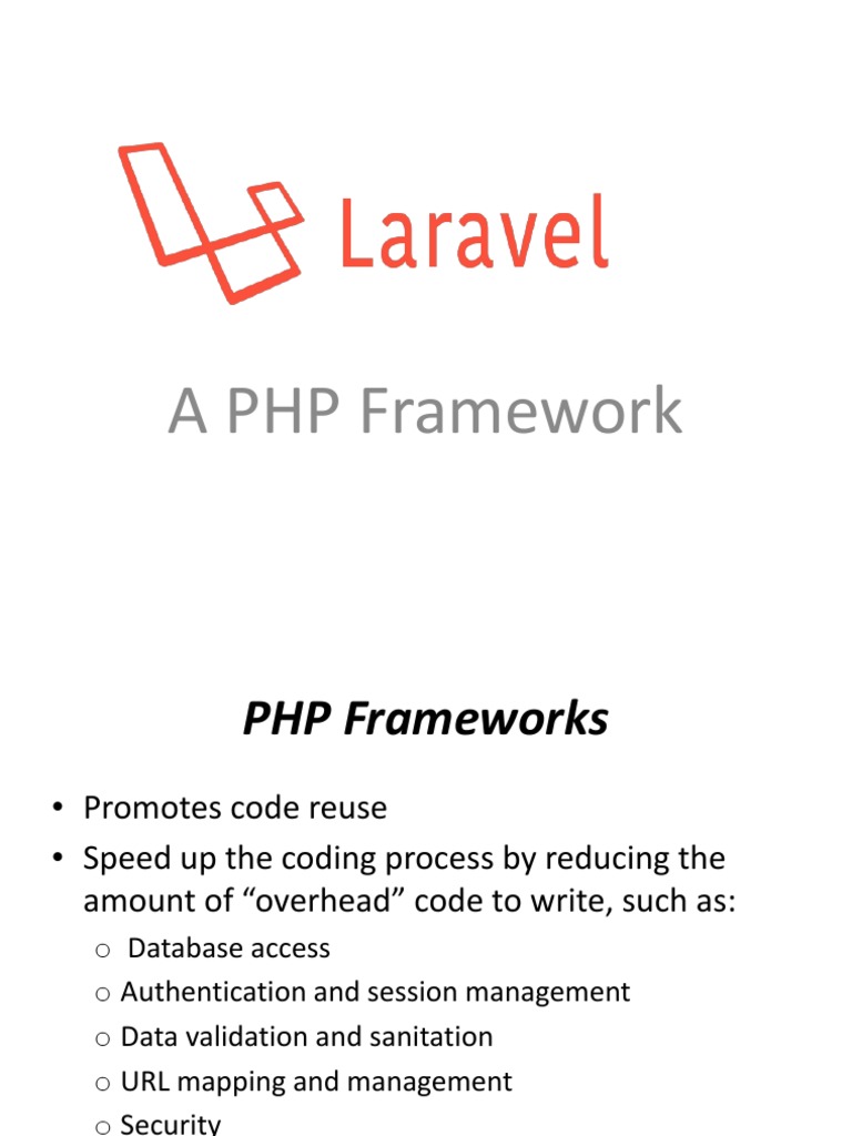 Laravel Framework | PDF | Php | Software Development