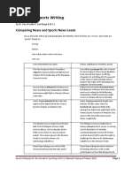 Fact Sheet Sports Writing | PDF | Sports