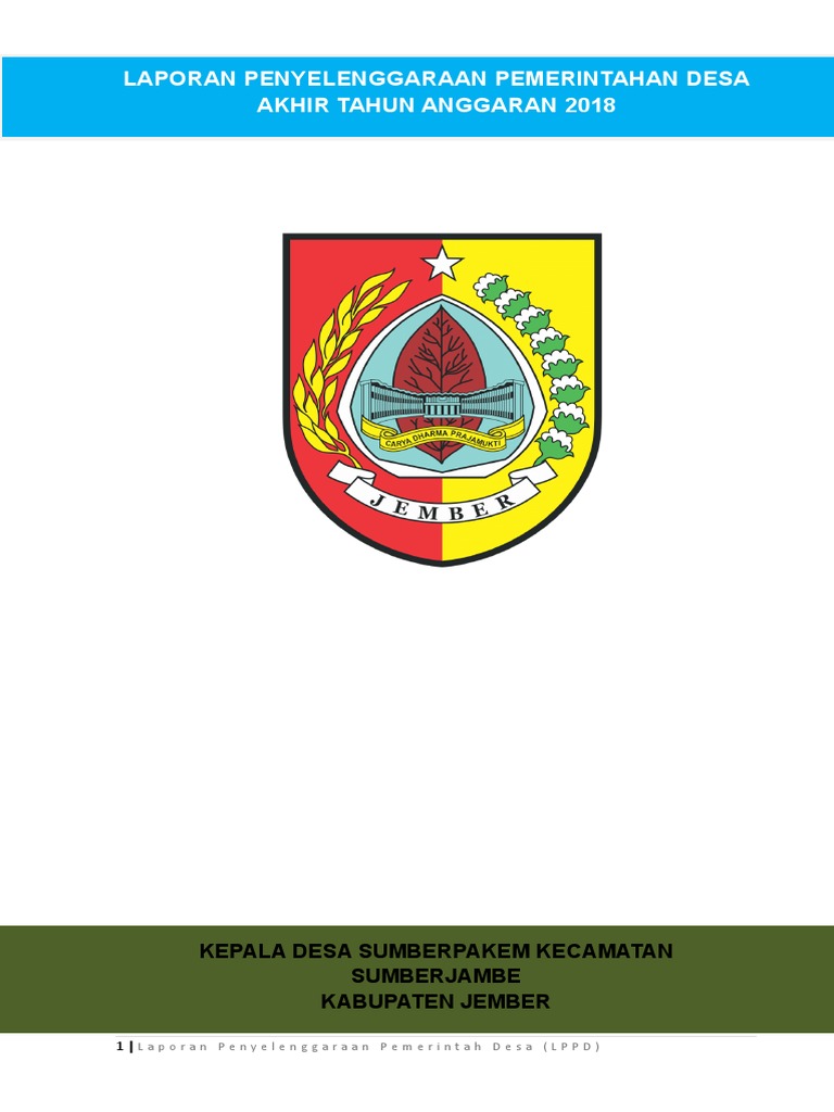 Laporan LPPD Desa Sumberpakem 2018 | PDF