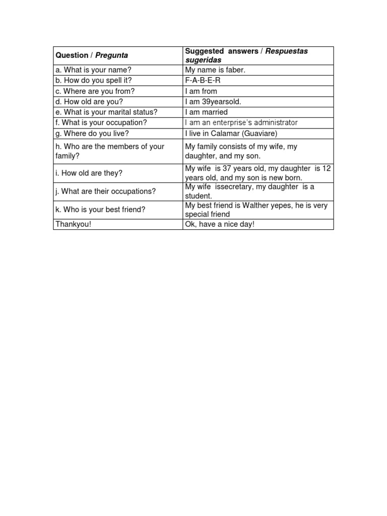 Question / Pregunta Suggested Answers / Respuestas: Sugeridas | PDF