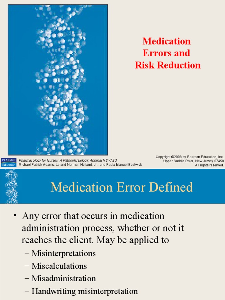 Avoiding Medication Errors Pdf Medical Error Nursing