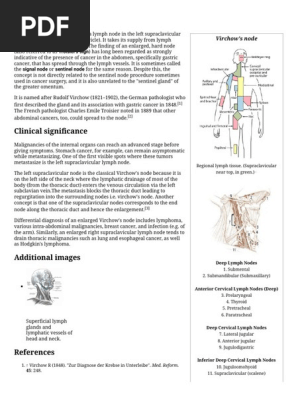 Virchow S Node Virchow's Node Physical Diagnosis PDX