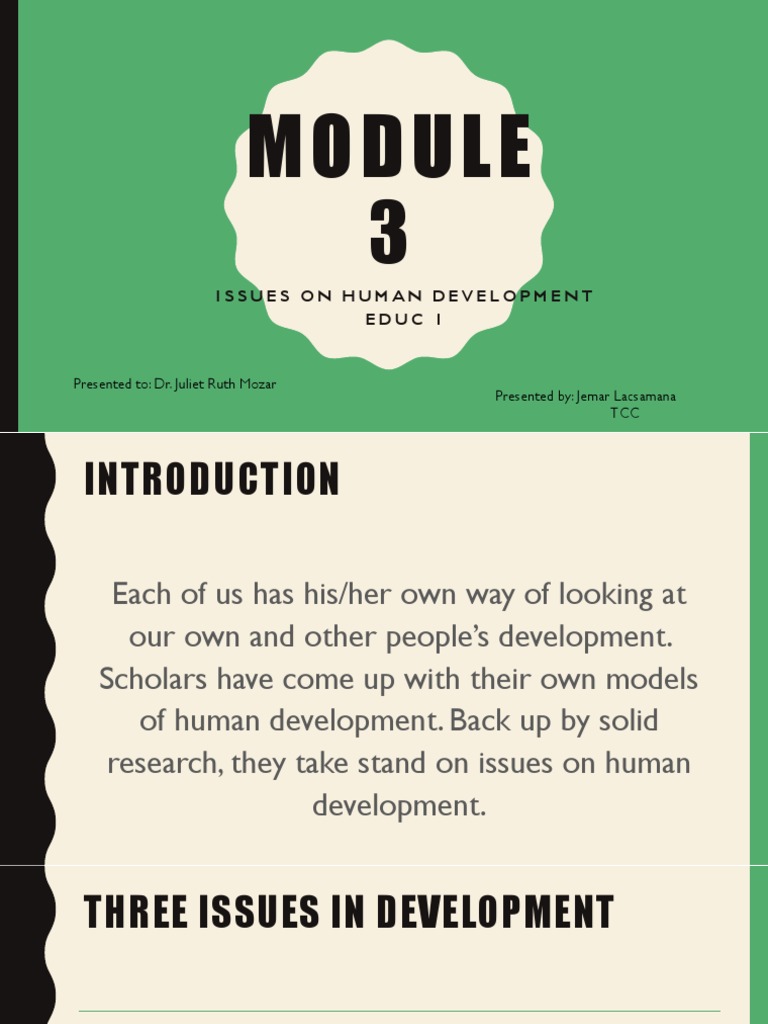 Human Development Issues Explained | PDF