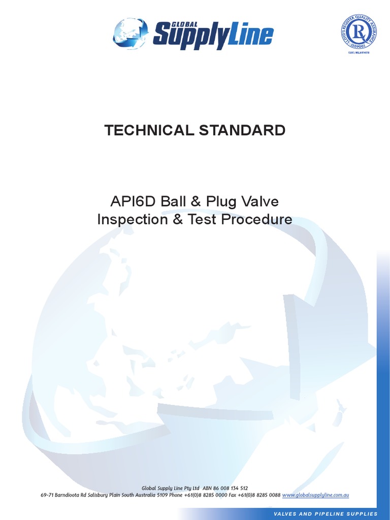 API 6D-Valve-Inspection-Test PDF | PDF | Home & Garden | Science ...