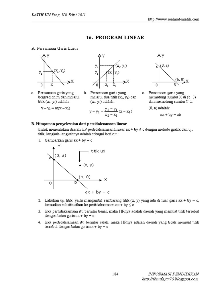 Tugas P Linier | PDF