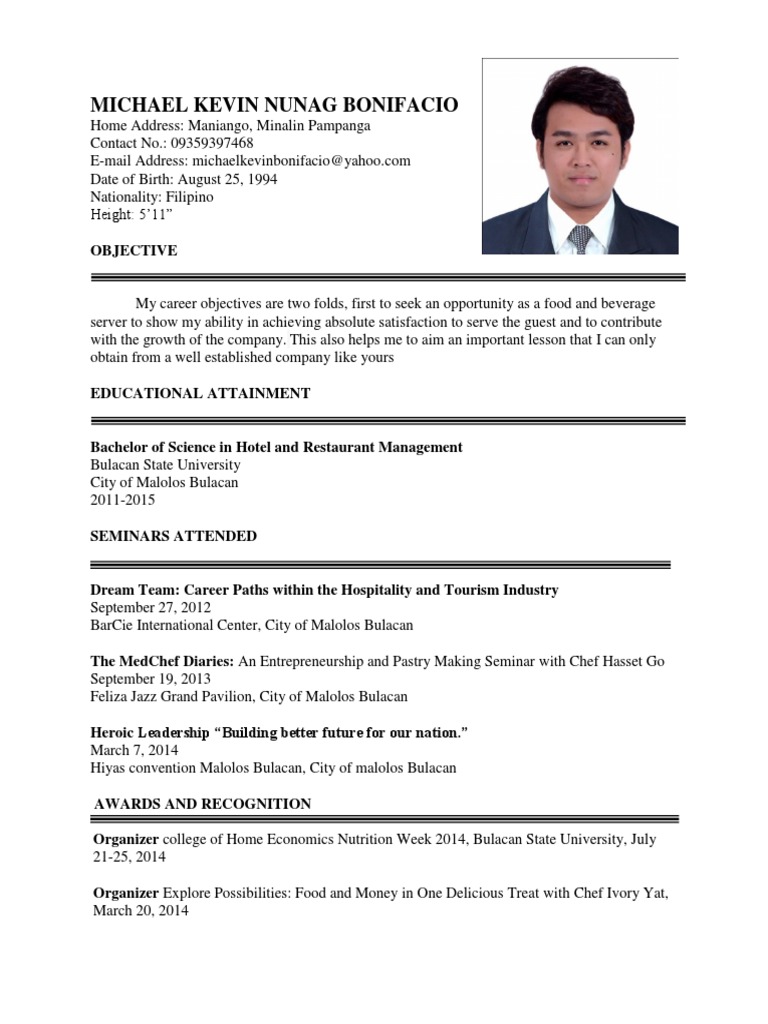 Michael Kevin Bonifacio | PDF