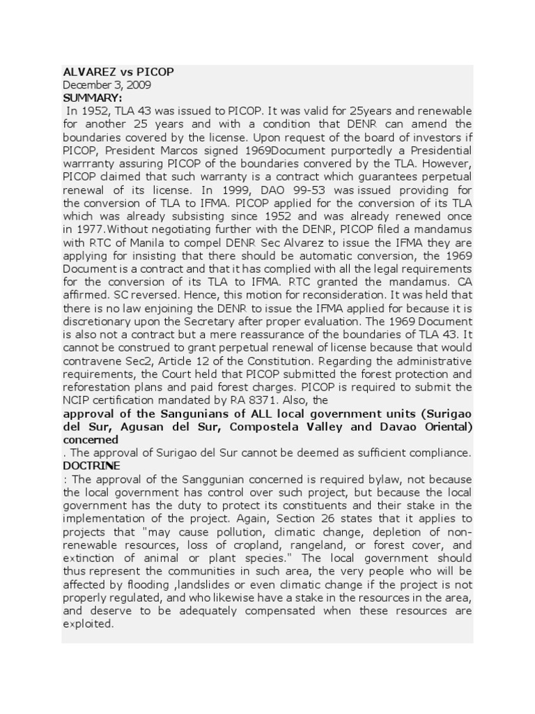 Alvarez Vs Picop | PDF | Mandamus | Justice