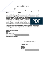 Punomoc Za Auto | PDF