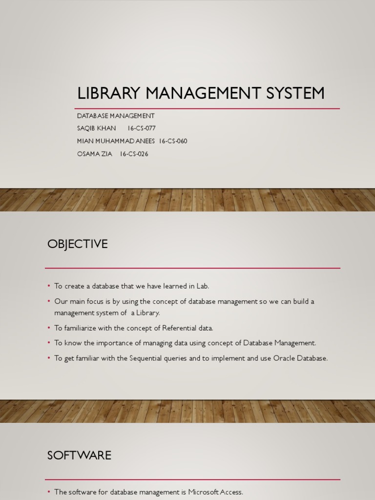 Library Management System DATABASE | PDF