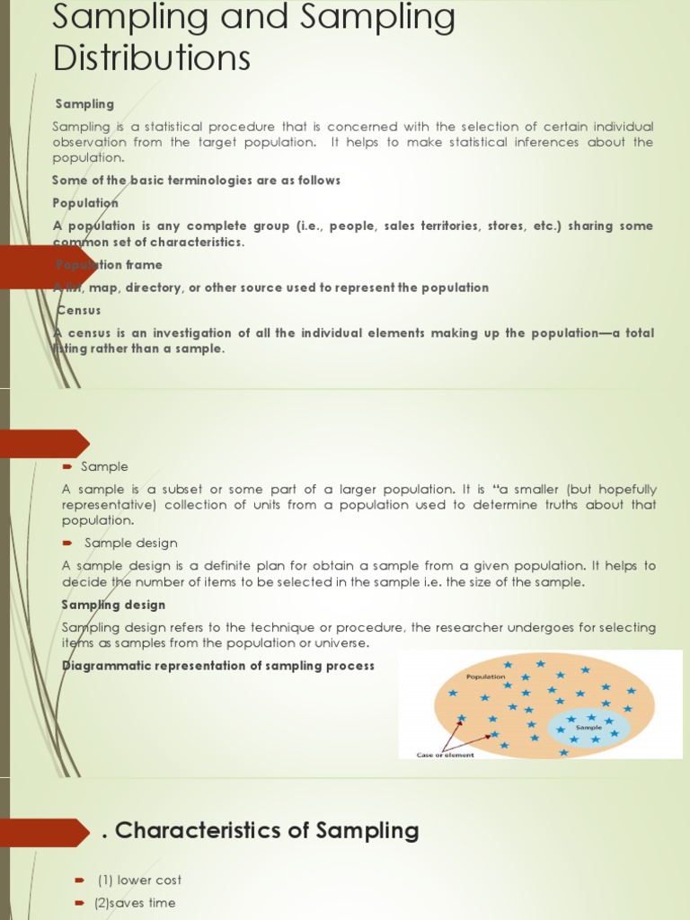 Sampling and Sampling Distributions | PDF | Sampling (Statistics) | Survey Methodology