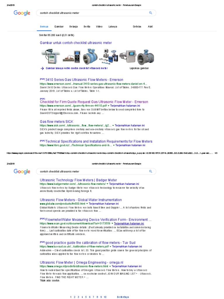 Ultrasonic Meter Checklist Guide | PDF | Flow Measurement | Chemical ...