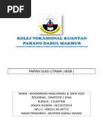 MSB (MAIN SWITCH BOARD) - PAPAN SUIS UTAMA | PDF