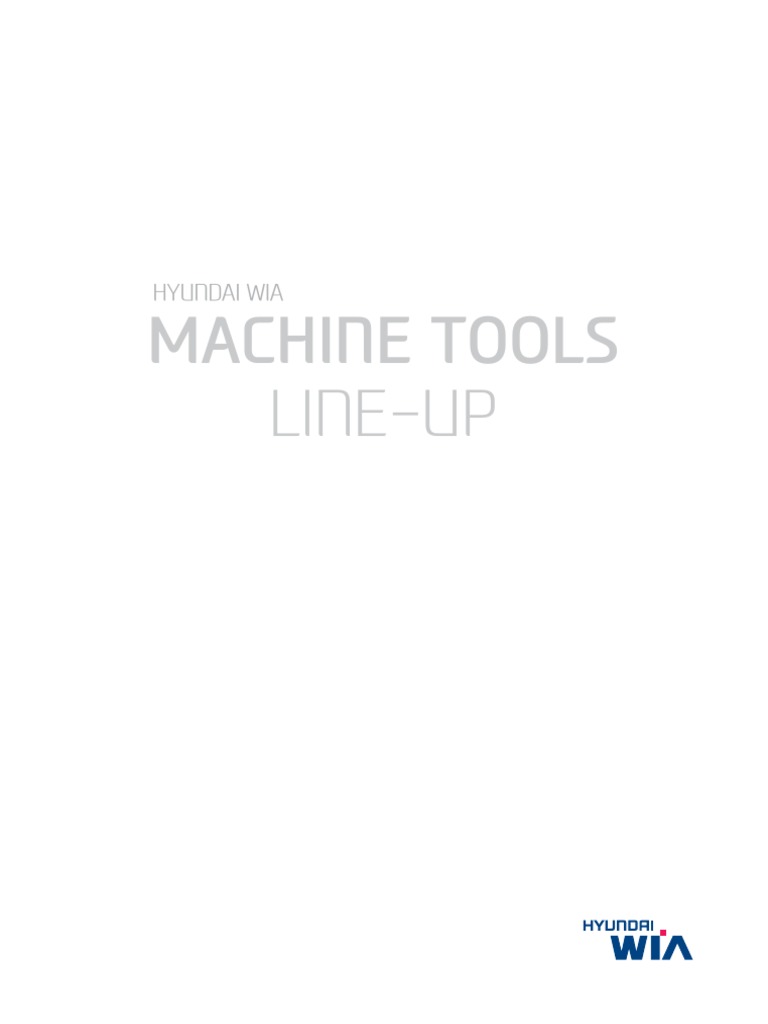 Machine Tool LINE-UP (Eng) | PDF | Machining | Numerical Control
