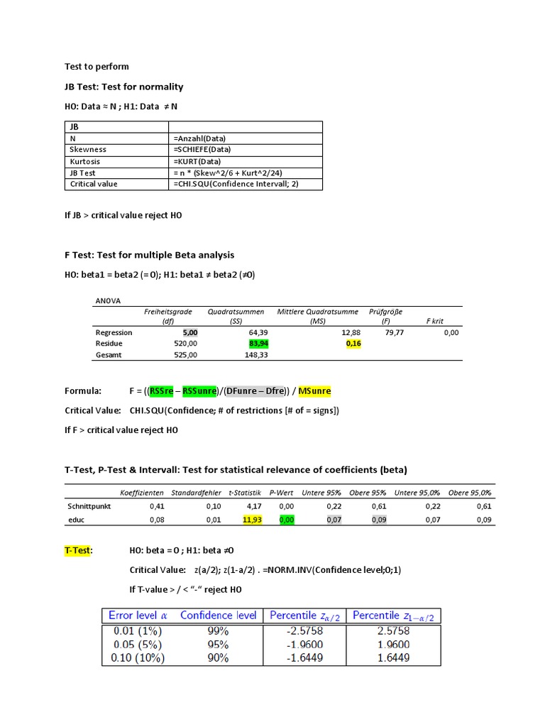 JB Test: Test For Normality | PDF | Beta (Finance) | Regression Analysis