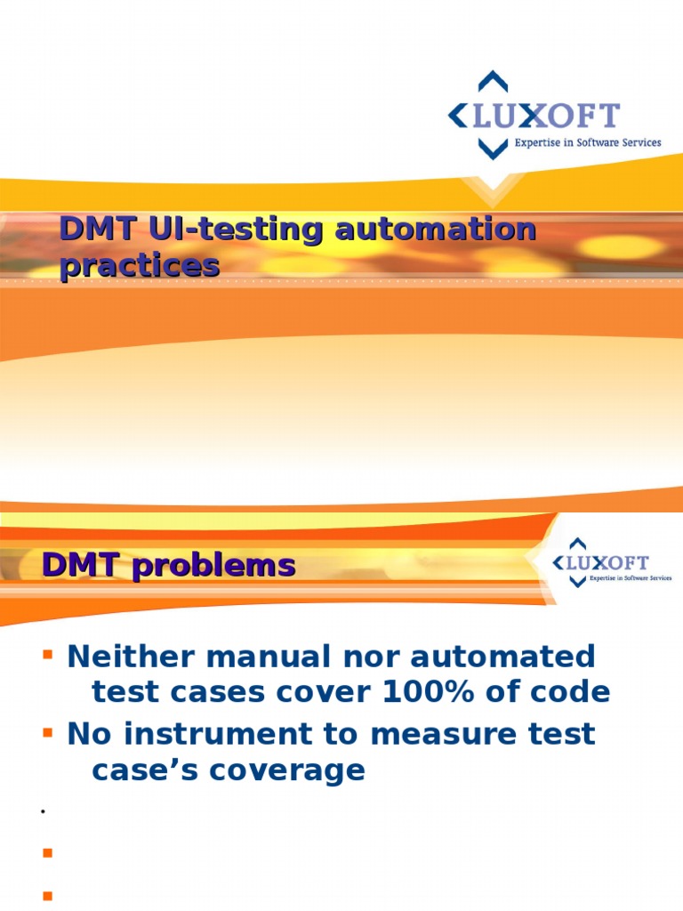 DMT Automation UI-Testing Practice7 | PDF | Application Programming ...