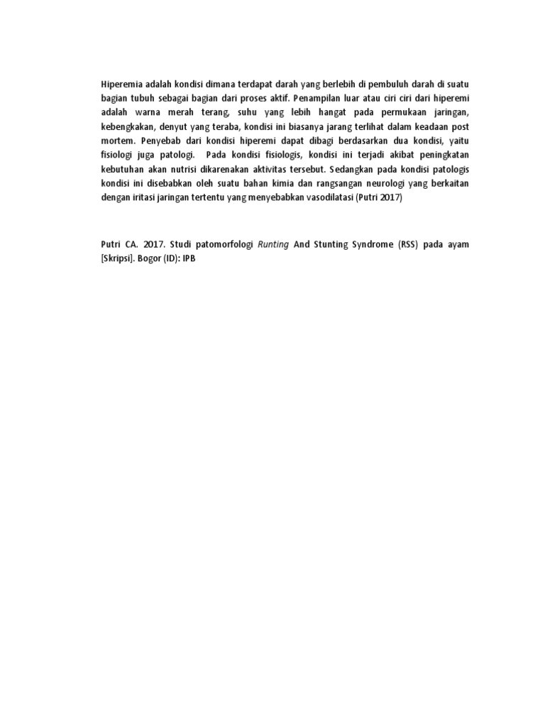 Hiperemia Adalah Kondisi Dimana Terdapat Darah Yang Berlebih Di ...