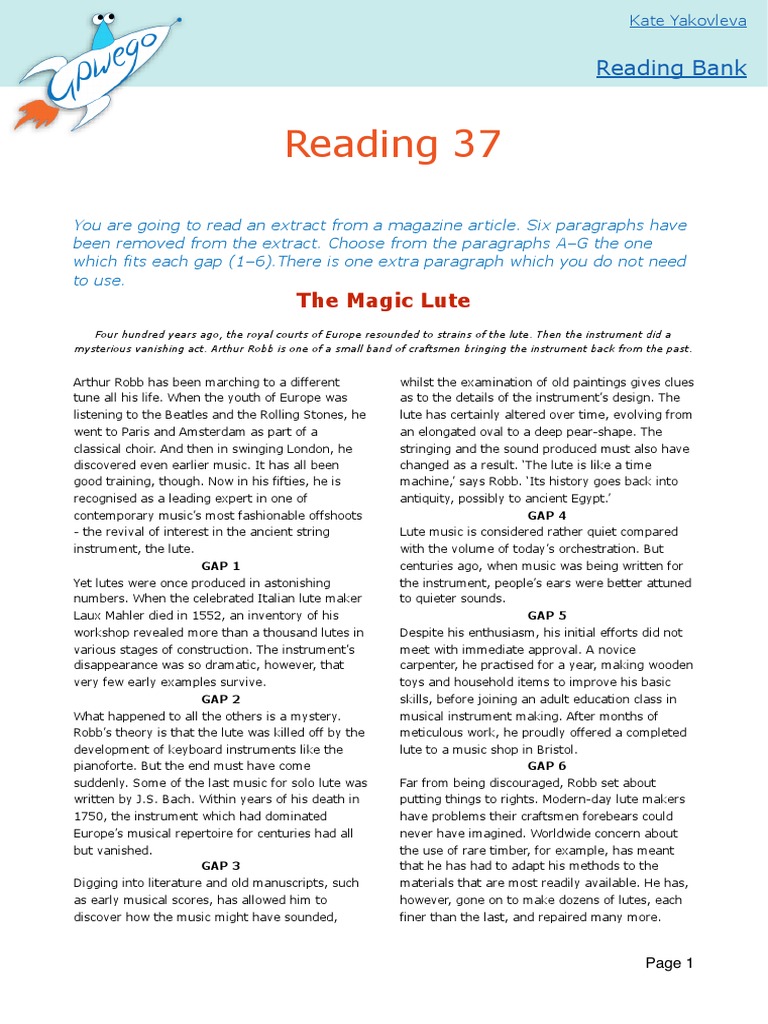 The Magic Lute | PDF | Musical Instruments | String Instruments