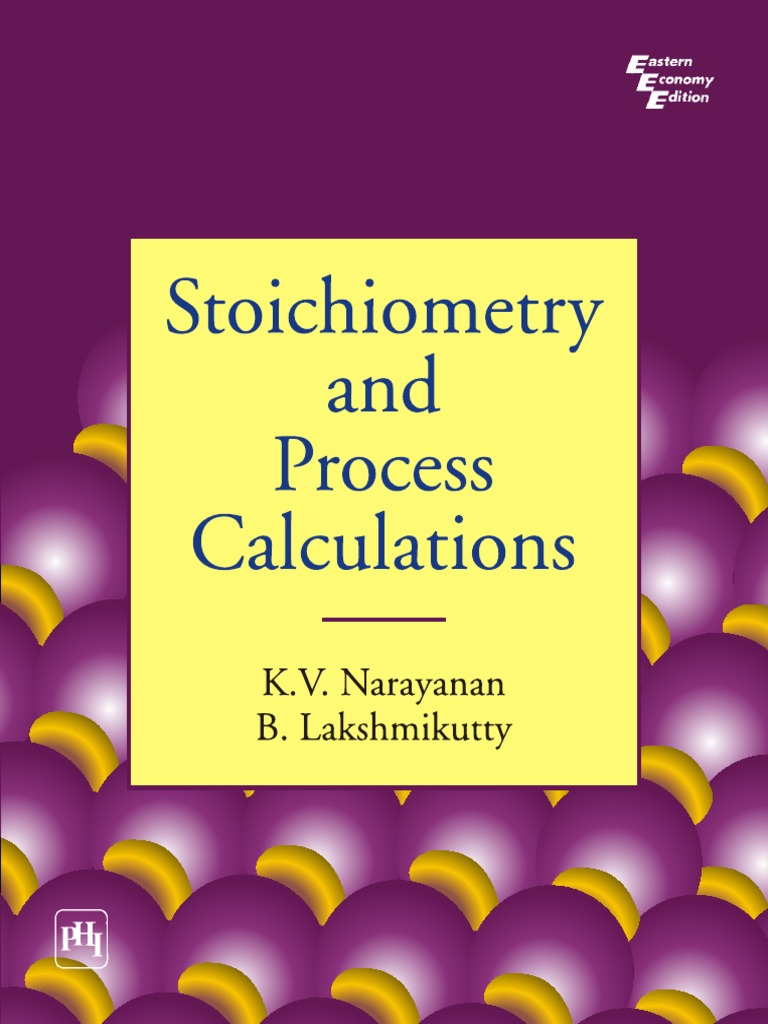 Stoichiometry and Process Calculations (T.L) PDF | PDF | Solution ...