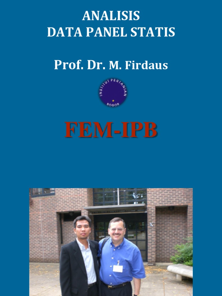 03a Analisis Data Panel Statis PDF | PDF
