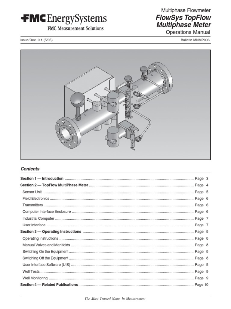FlowSys TopFlow Multiphase Meter | PDF | Vacuum Tube | User Interface