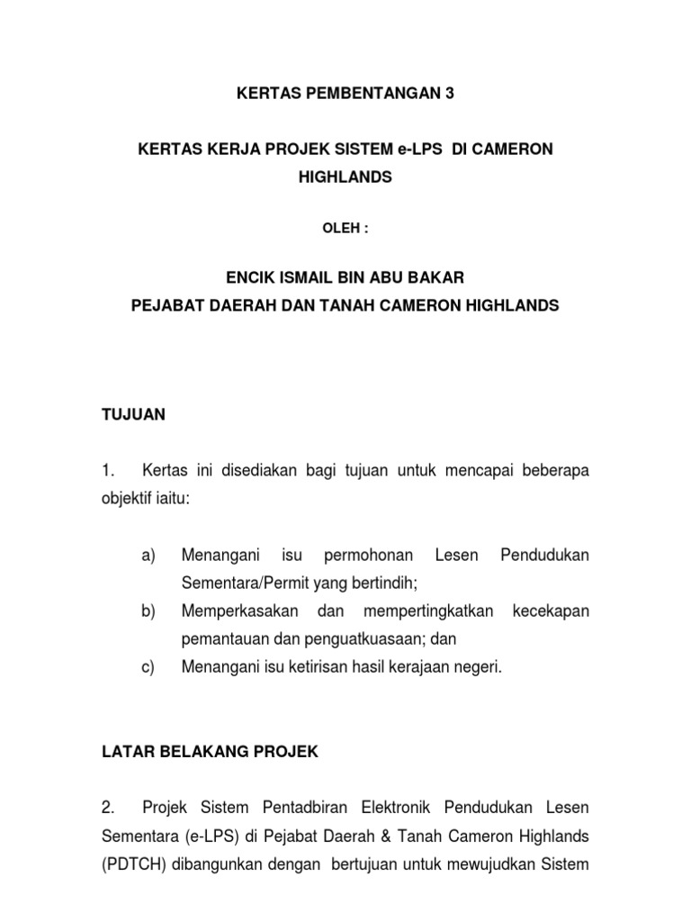 FormaT Ringkas Rancangan Perniagaan | PDF