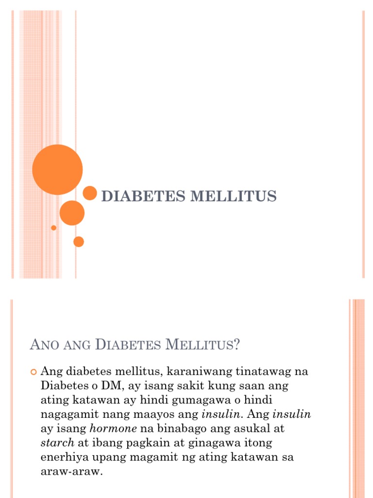 Diabetes Mellitus | PDF