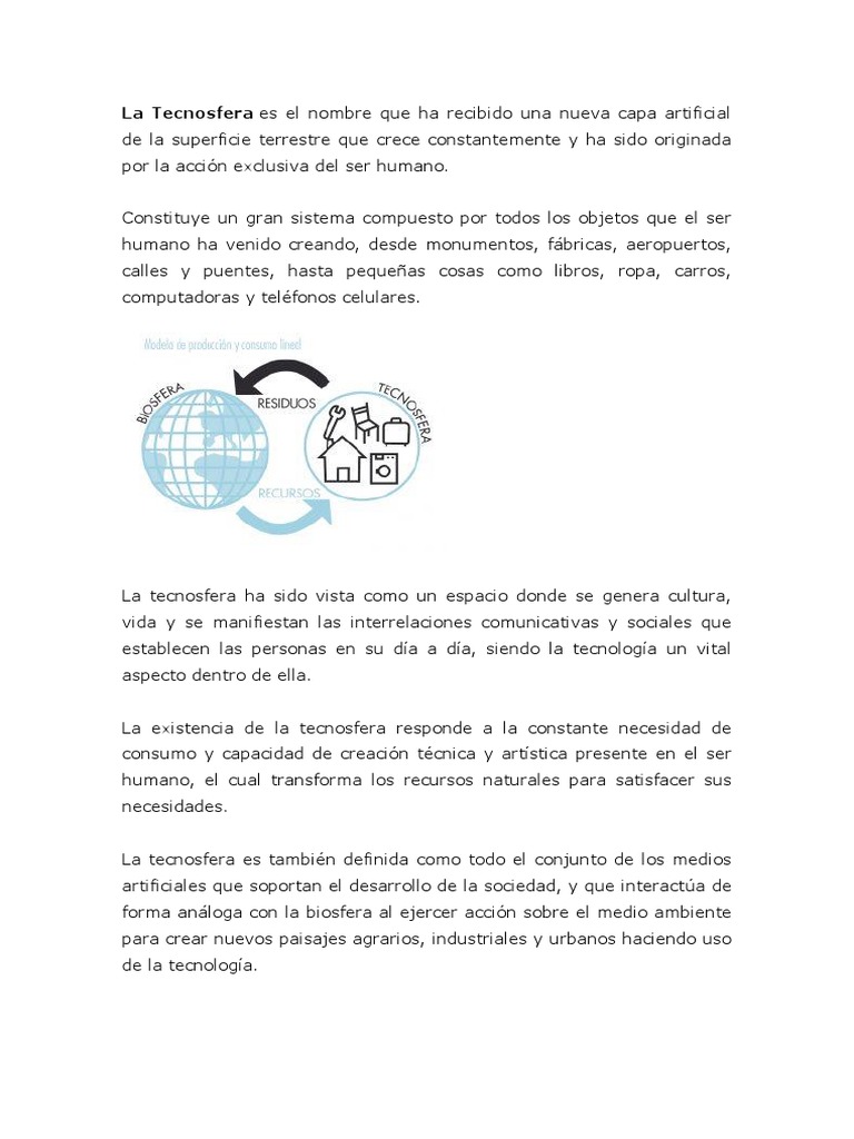 La Tecnosfera: Impacto y Definición | PDF | Tierra | Antropoceno