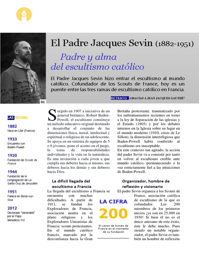 Padre Sevin y el Escultismo Católico | PDF | Exploración | Movimientos ...