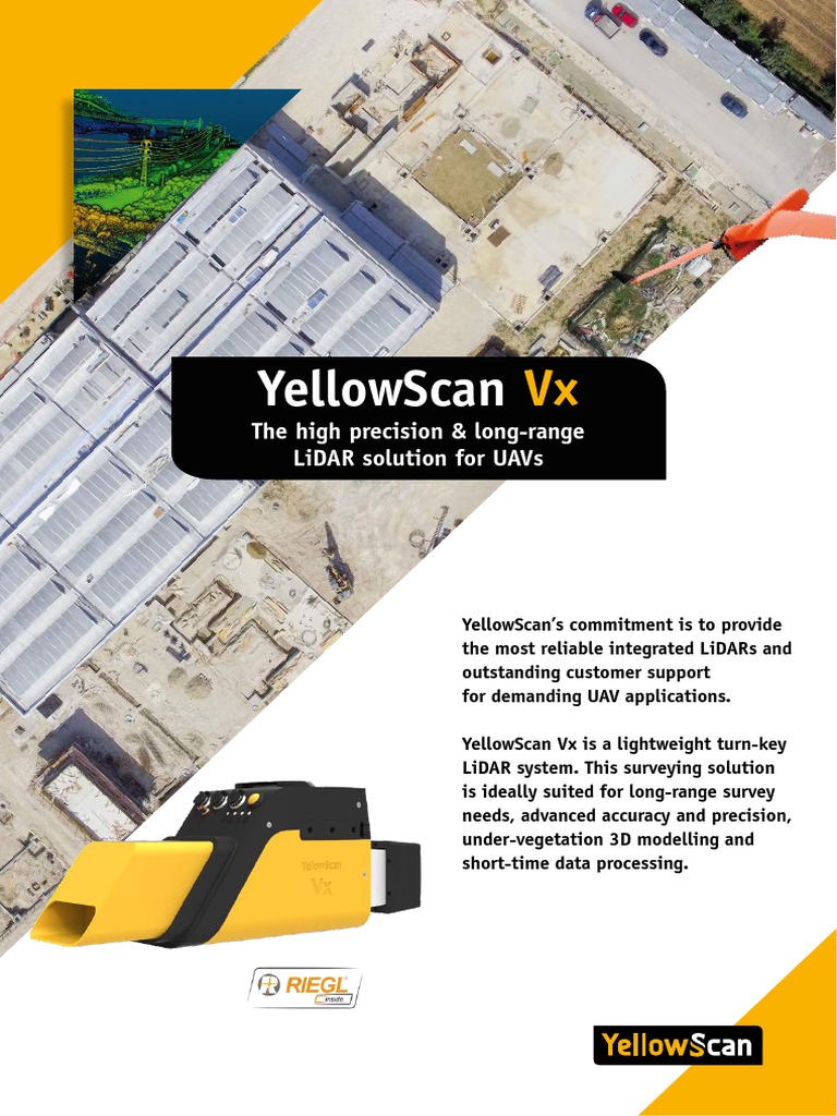 Yellowscan VX Datasheet | PDF | Lidar | Unmanned Aerial Vehicle