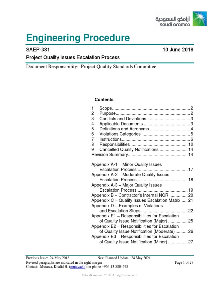 Saep 381 | PDF | Specification (Technical Standard) | Project Management