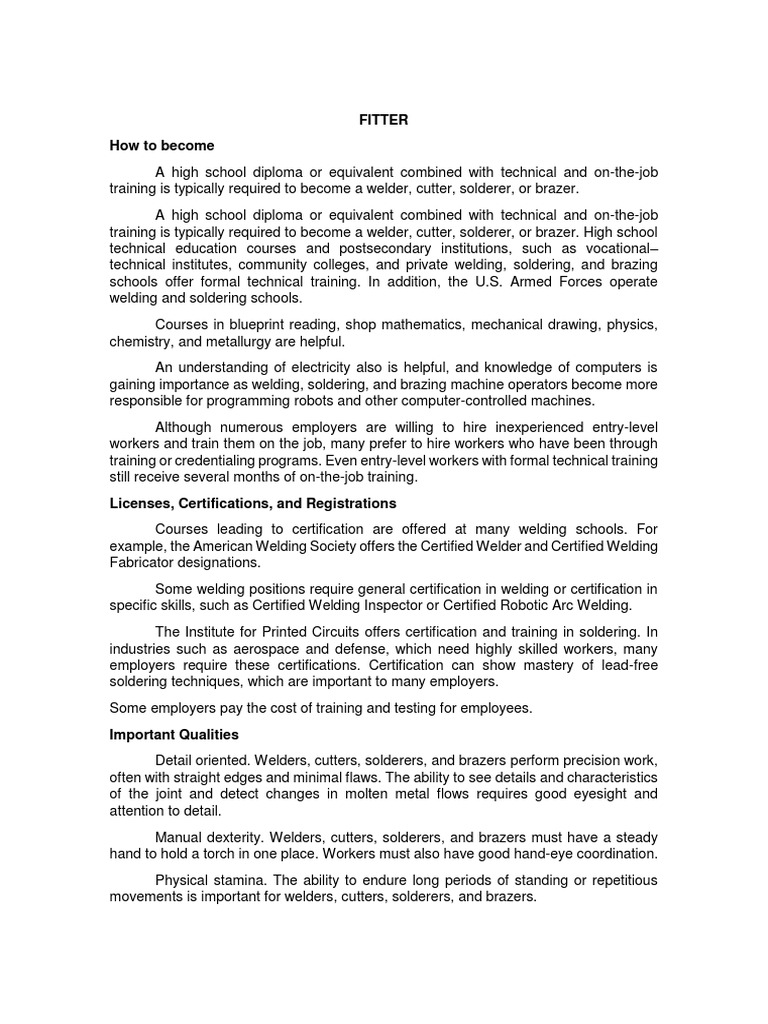 Welding & Helmsman Career Guide | PDF | Soldering | Welding