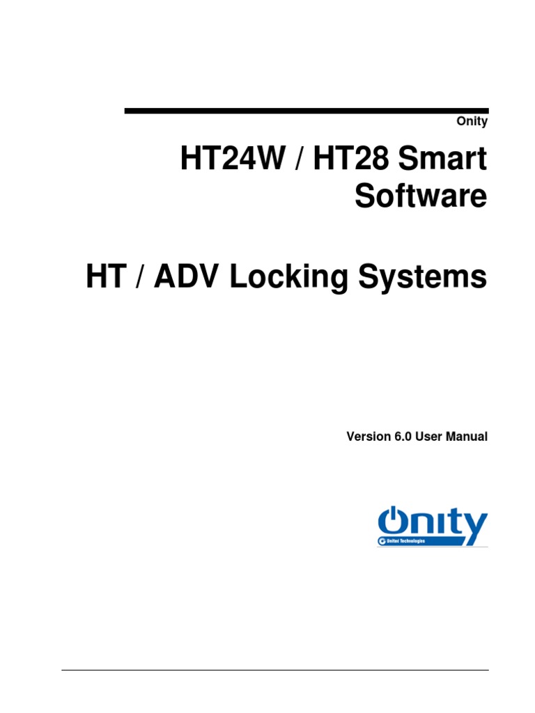 HT24W / HT28 Smart Software | PDF | Lock (Security Device) | Point Of Sale