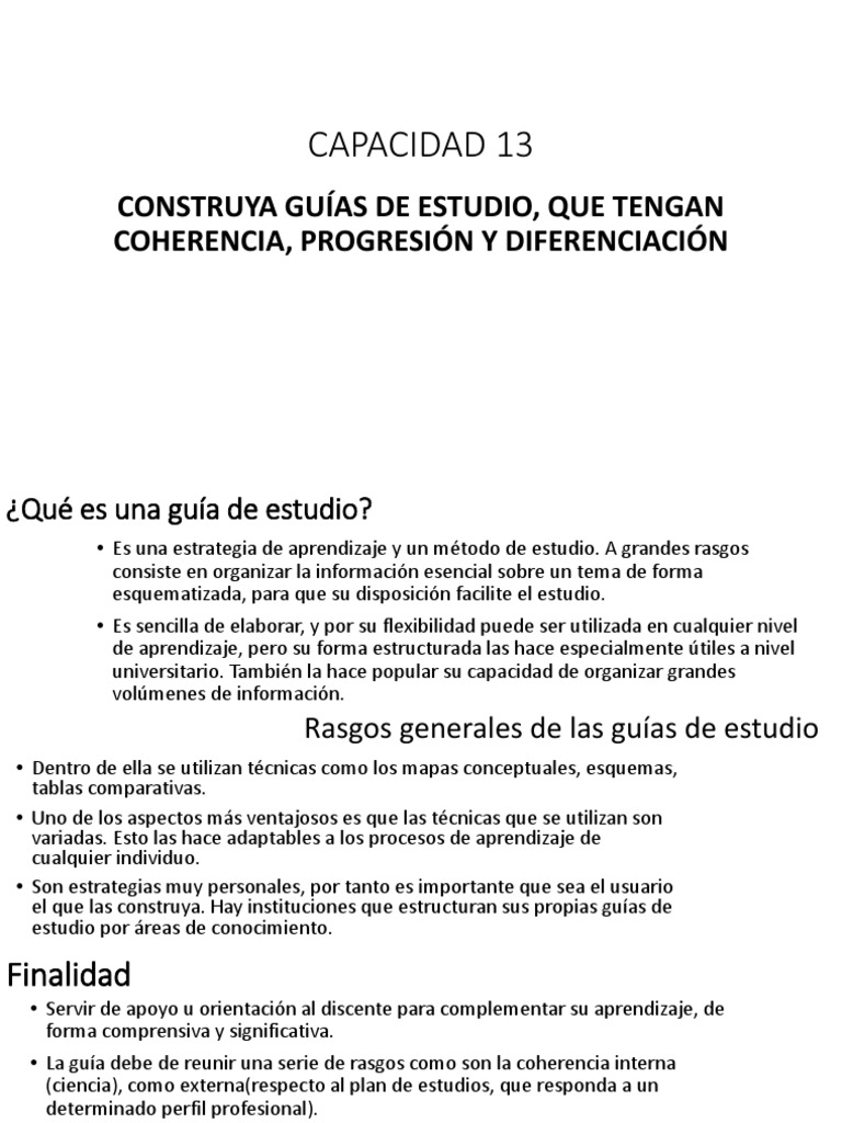Guias de Estudio | Descargar gratis PDF | Aprendizaje | Maestros