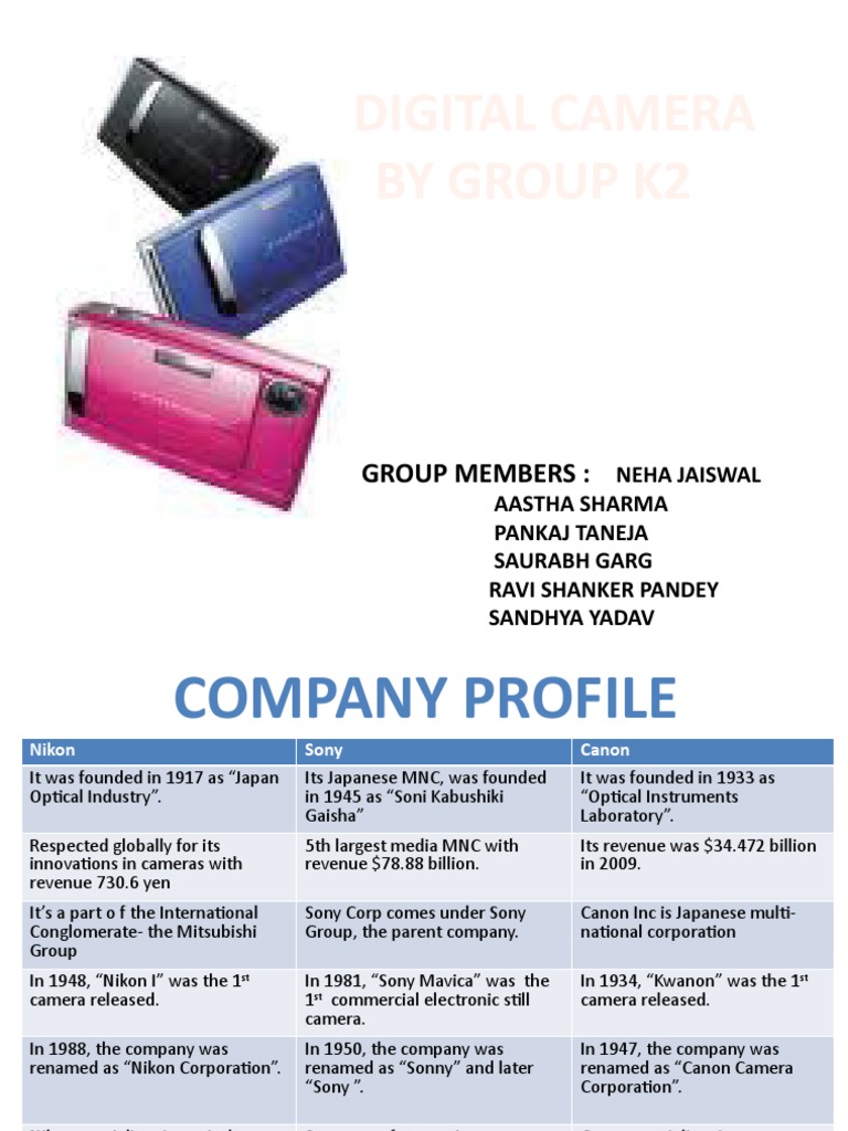 Digital Camera by Group K2 | PDF | Nikon | Canon Inc.