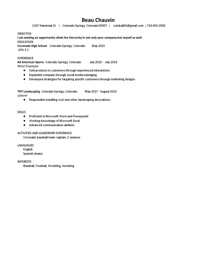 Resume Template 2 | PDF