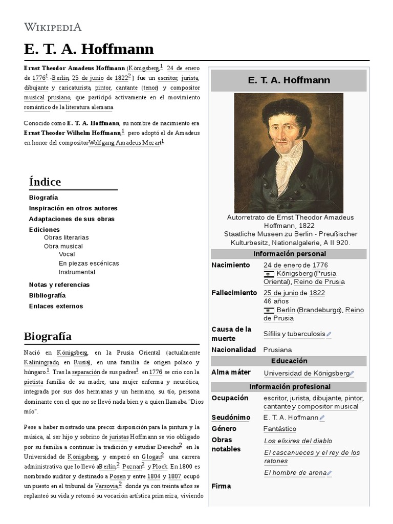 E.T. A. Hoffmann | PDF | ETA Hoffmann | Entretenimiento (general)