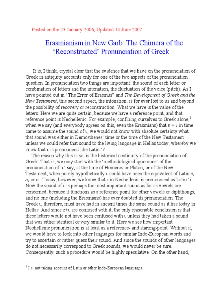 Erasmian Chimera PDF | PDF | Orthography | Alphabet