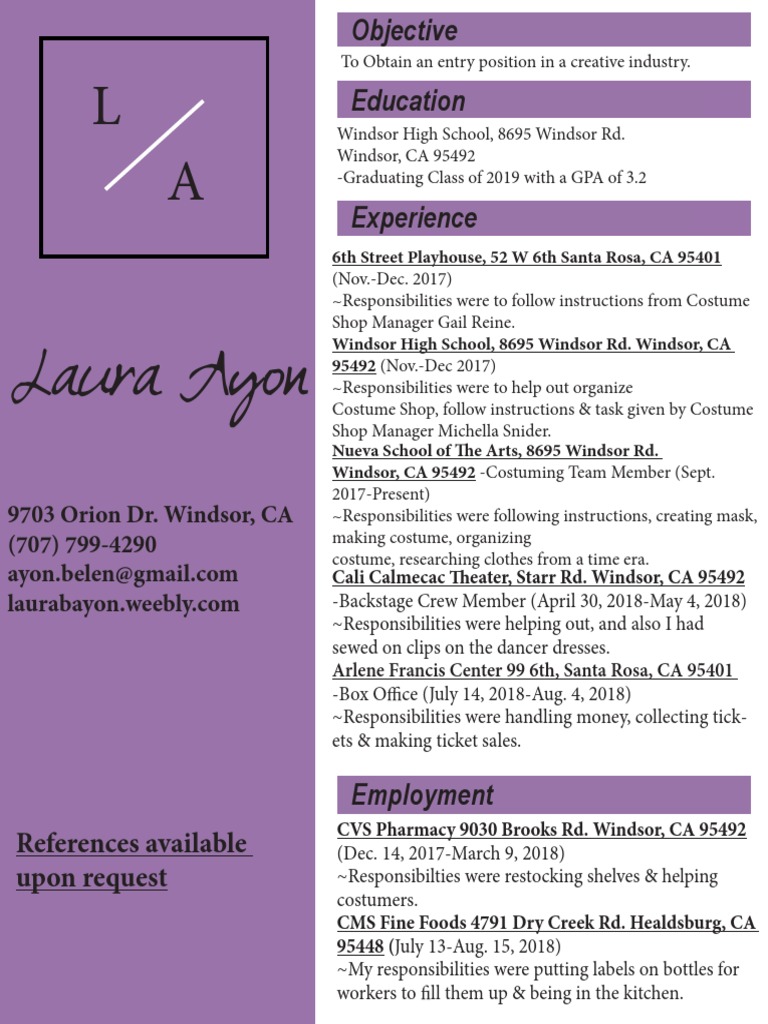 Laura A-Resume | PDF