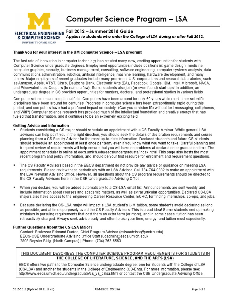 17 18 Cs Lsa PDF | PDF | Computer Science | Artificial Intelligence
